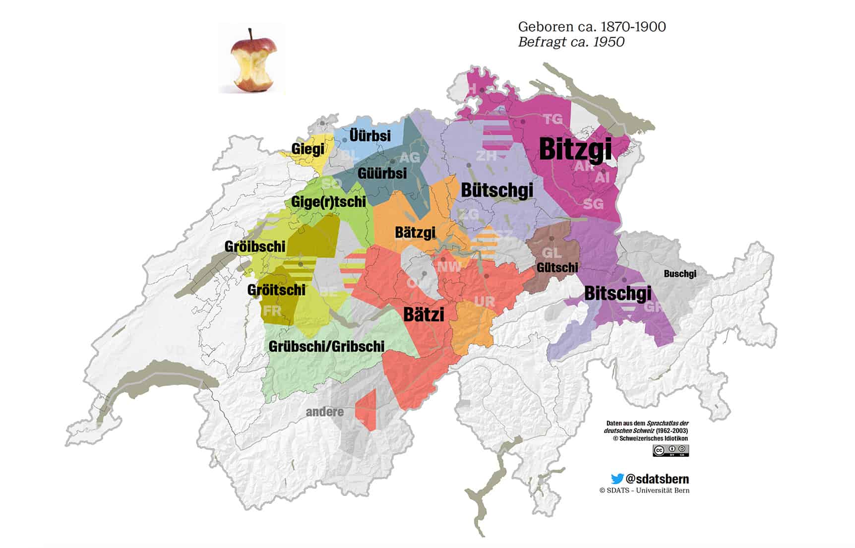 Der neue schweizer­deutsche Sprachatlas - dialektatlas.ch – Neuer ...